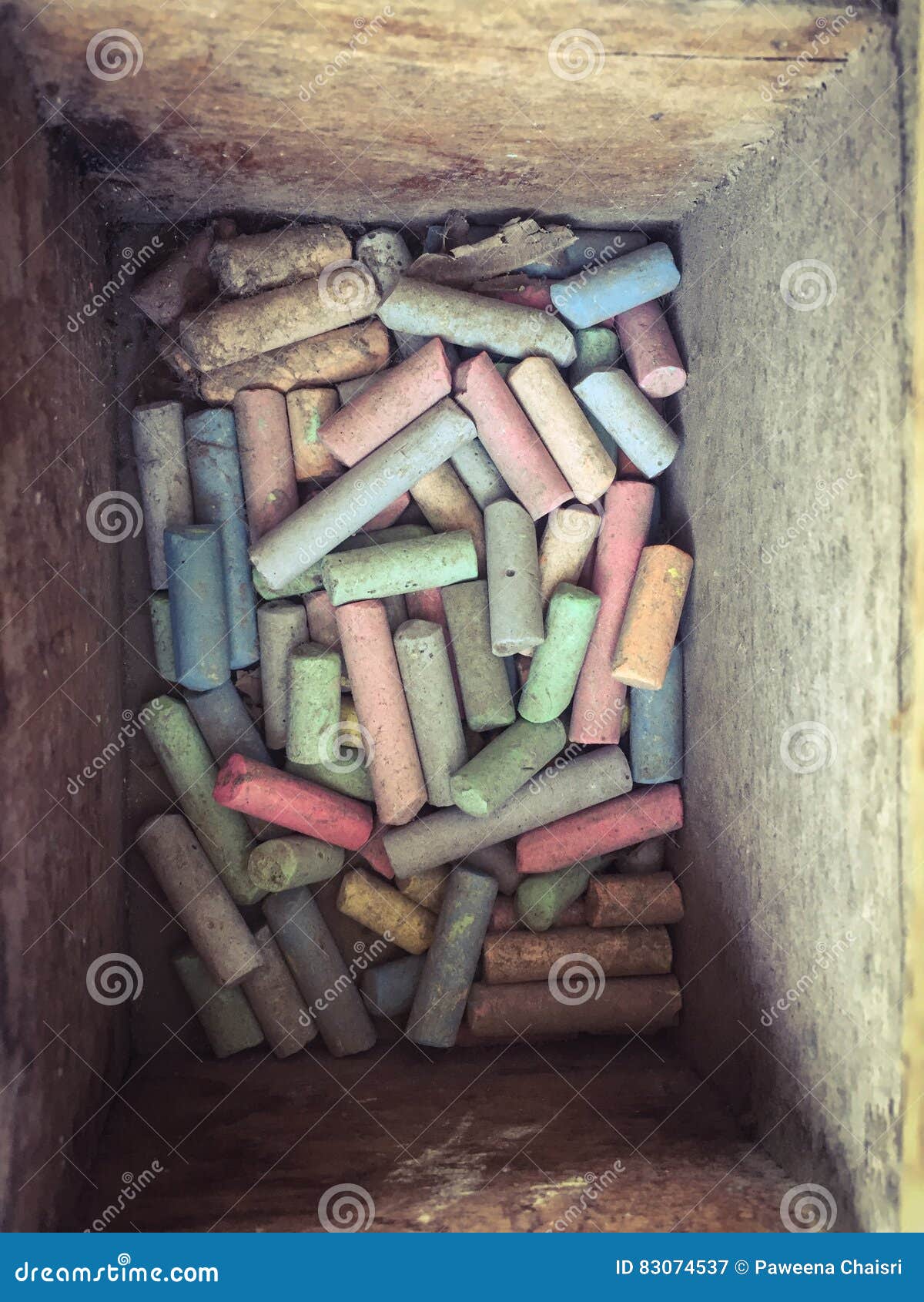 Chock Color Writing Colorful Stock Image - Image of chock, color: 83074537