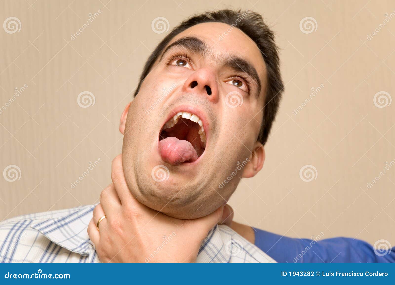 Chocking hand stock photo. Image of choking, young, casual - 1943282