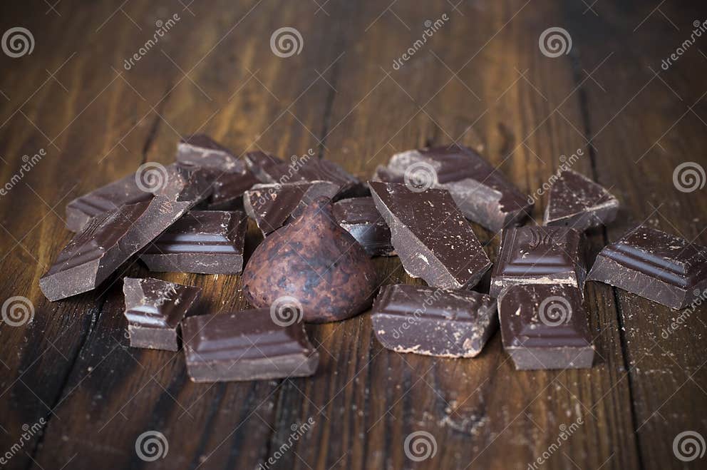 Chockolate stock photo. Image of dark, food, calorie - 44281500