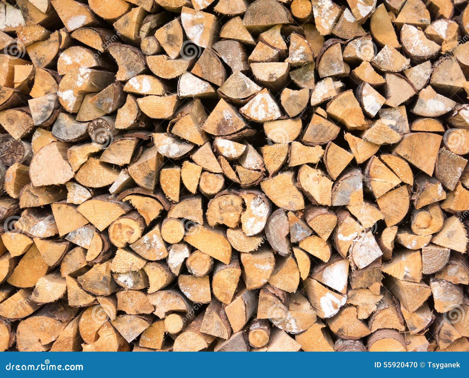Chocks of Firewood in a Storage Stock Photo - Image of firewood, wood ...