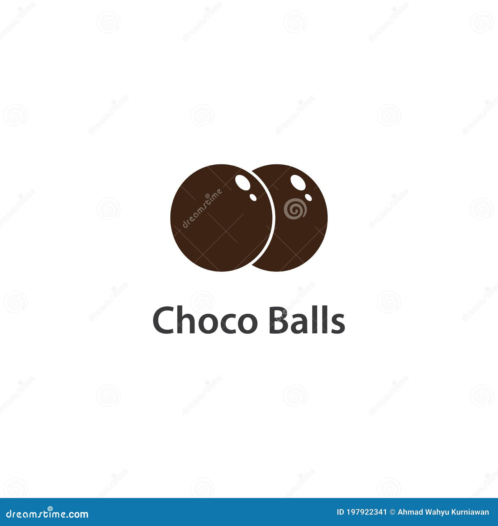 Choco balls stock vector. Illustration of isolated, choco - 197922341