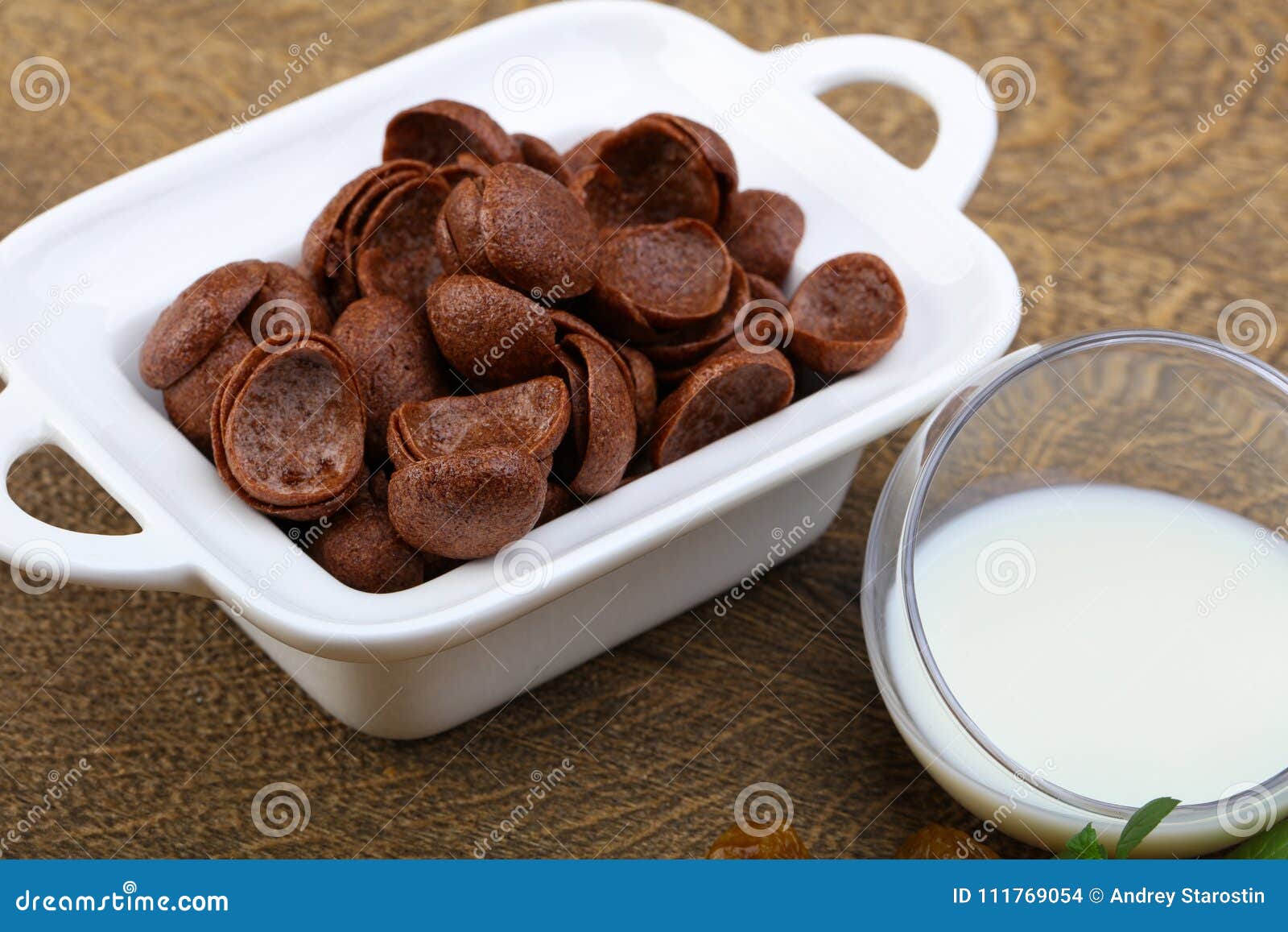 Choco corn flakes stock photo. Image of breakfast, fiber - 111769054