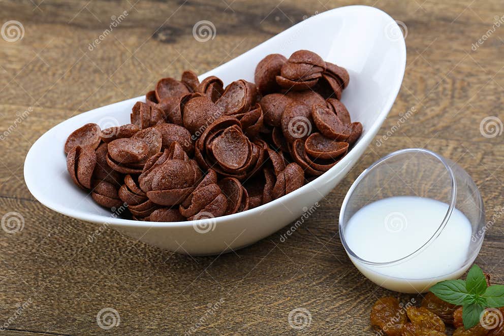 Choco corn flakes stock photo. Image of ingredient, abstract - 112901120