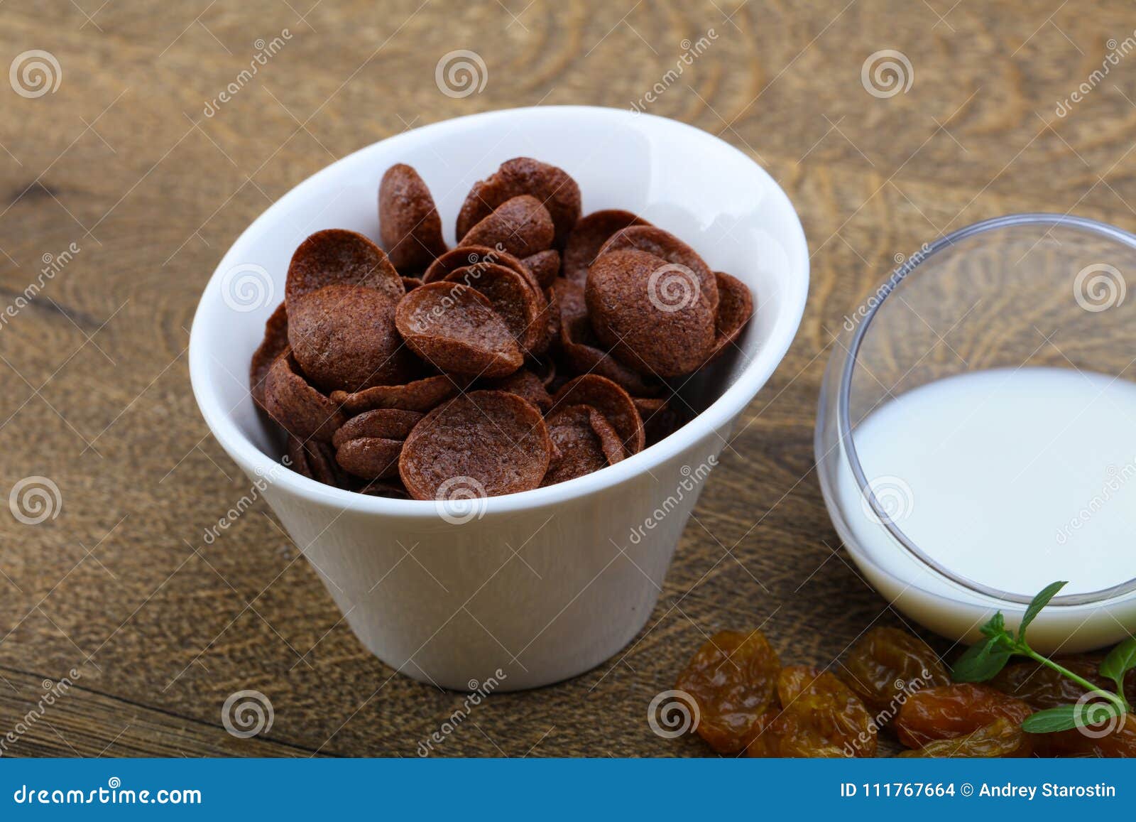 Choco corn flakes stock photo. Image of meal, diet, coco - 111767664