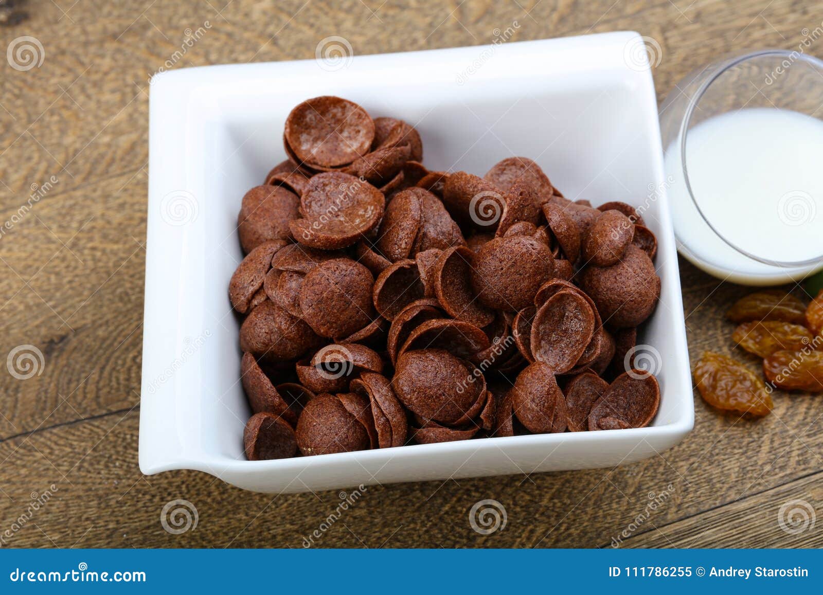 Choco corn flakes stock image. Image of crunch, corn - 111786255