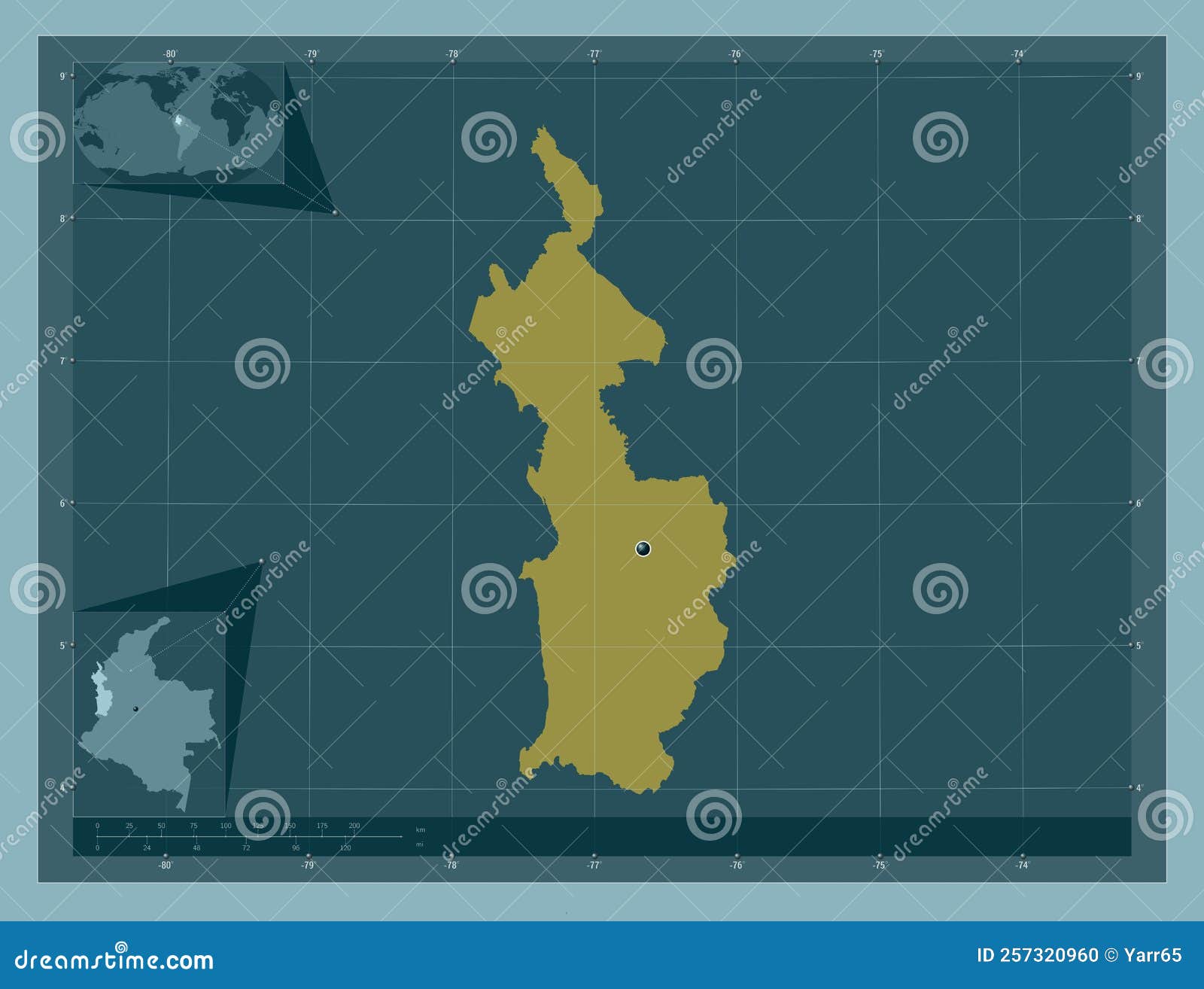Choco, Colombia. Solid. Capital Stock Illustration - Illustration of ...