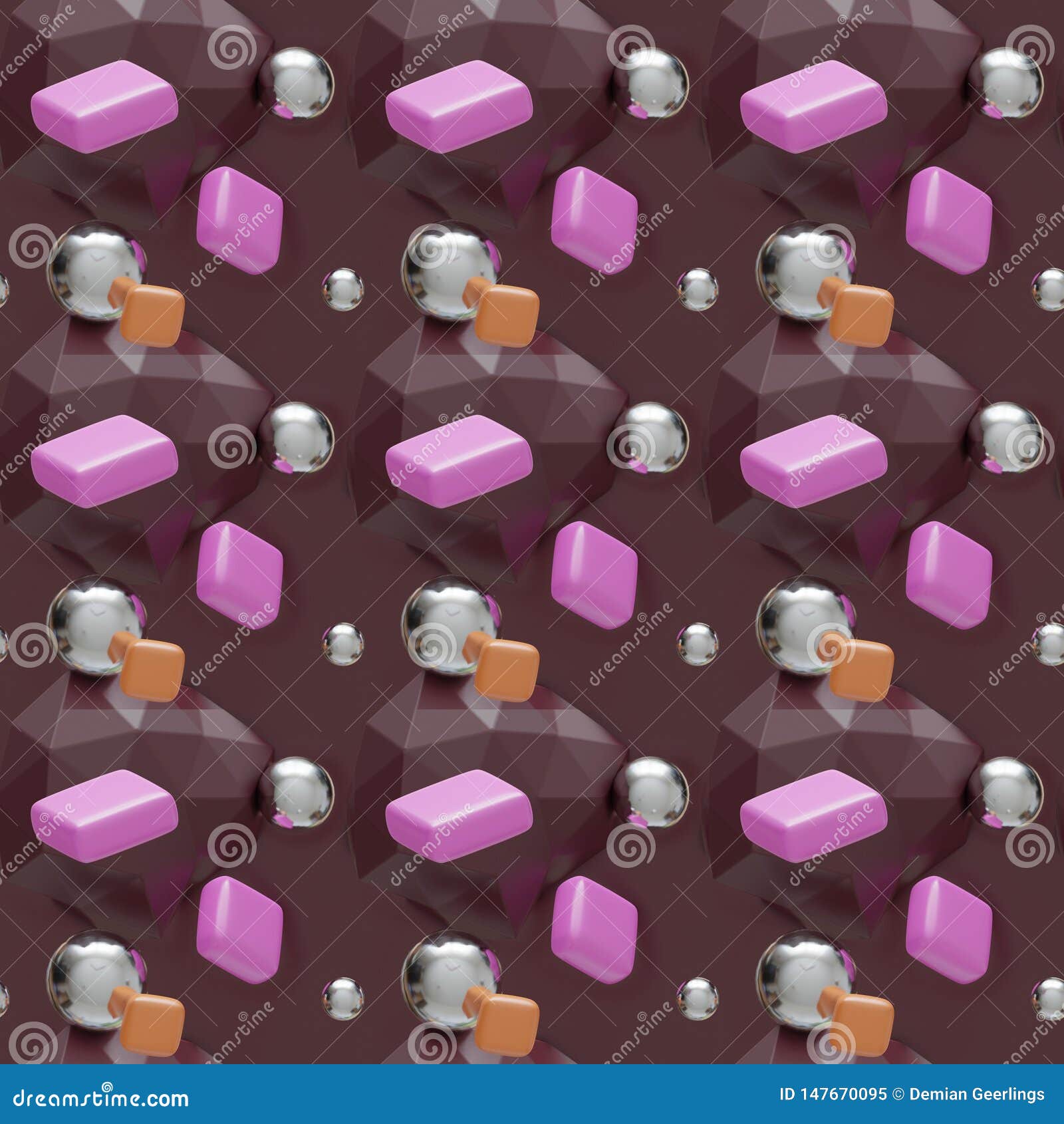 Choco Marbles and Candy Seamless Background Stock Illustration ...