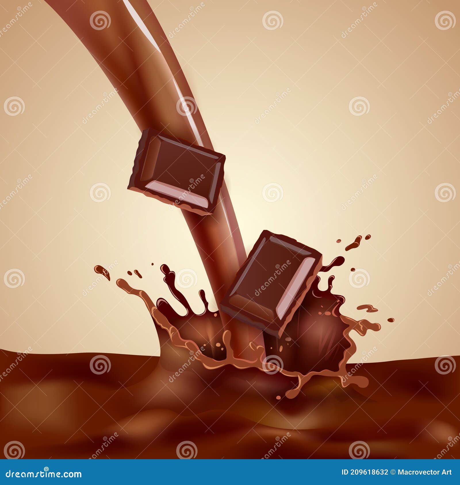 Choco Milk Illustration stock vector. Illustration of icons - 209618632