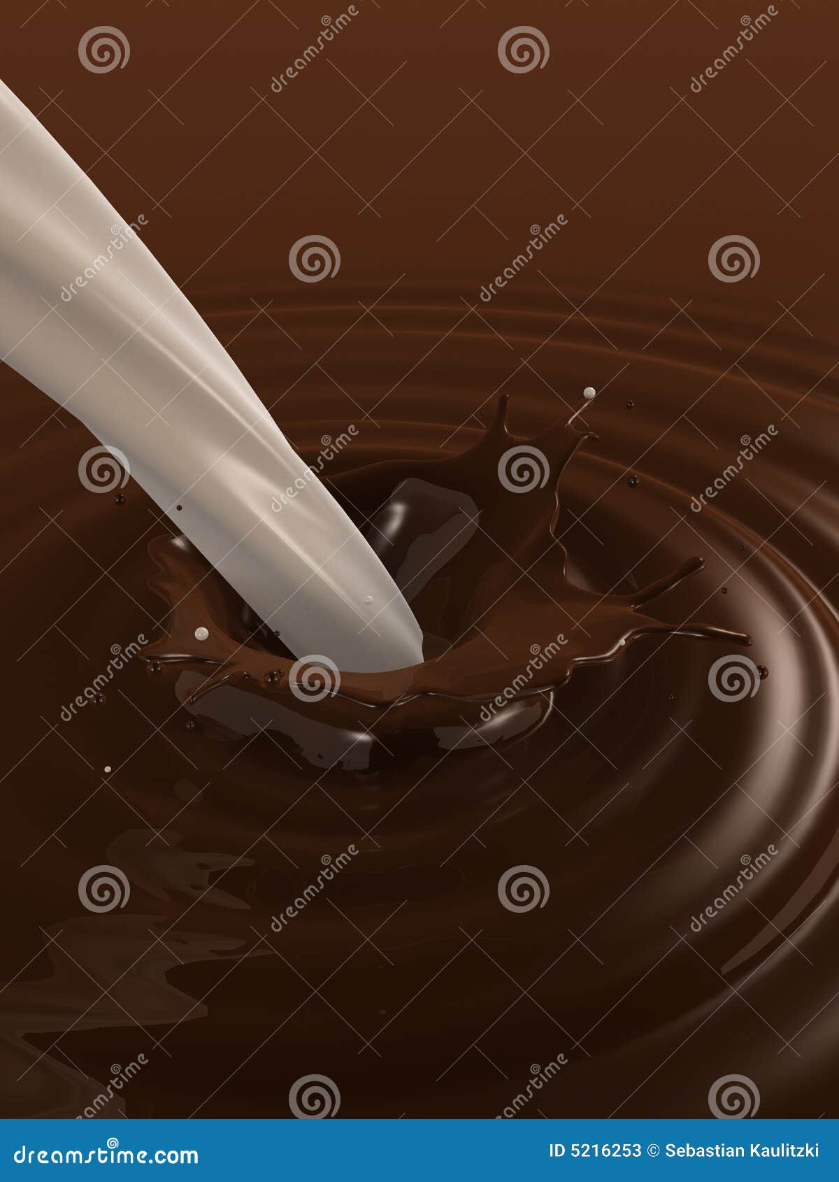 Choco milk splash stock illustration. Illustration of close - 5216253