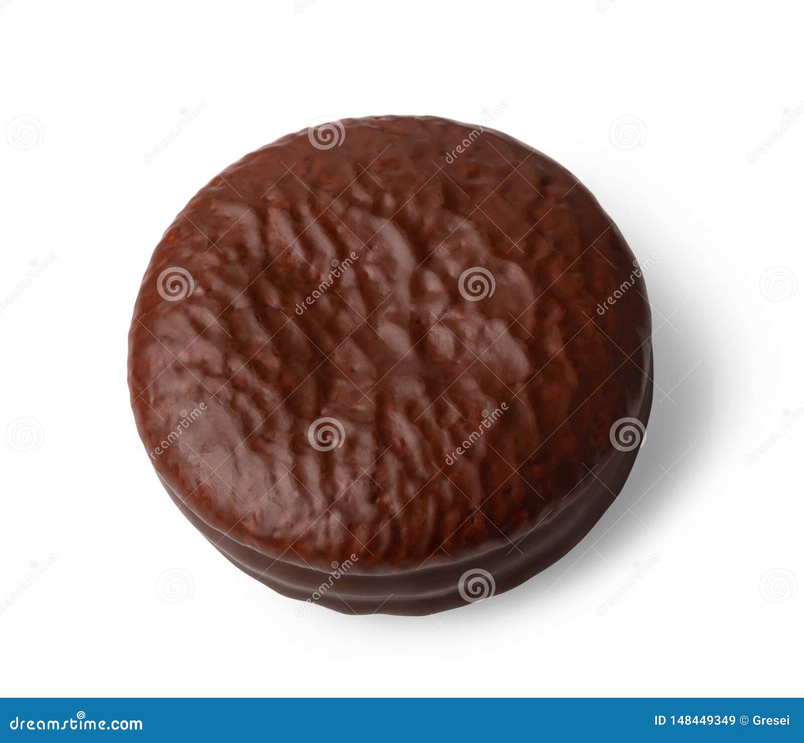 Choco Pie Chocolate Biscuits Stock Image - Image of cocoa, closeup ...