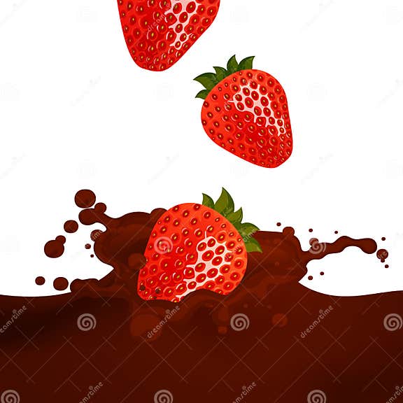 Choco Splash stock illustration. Illustration of chocolate - 27554518