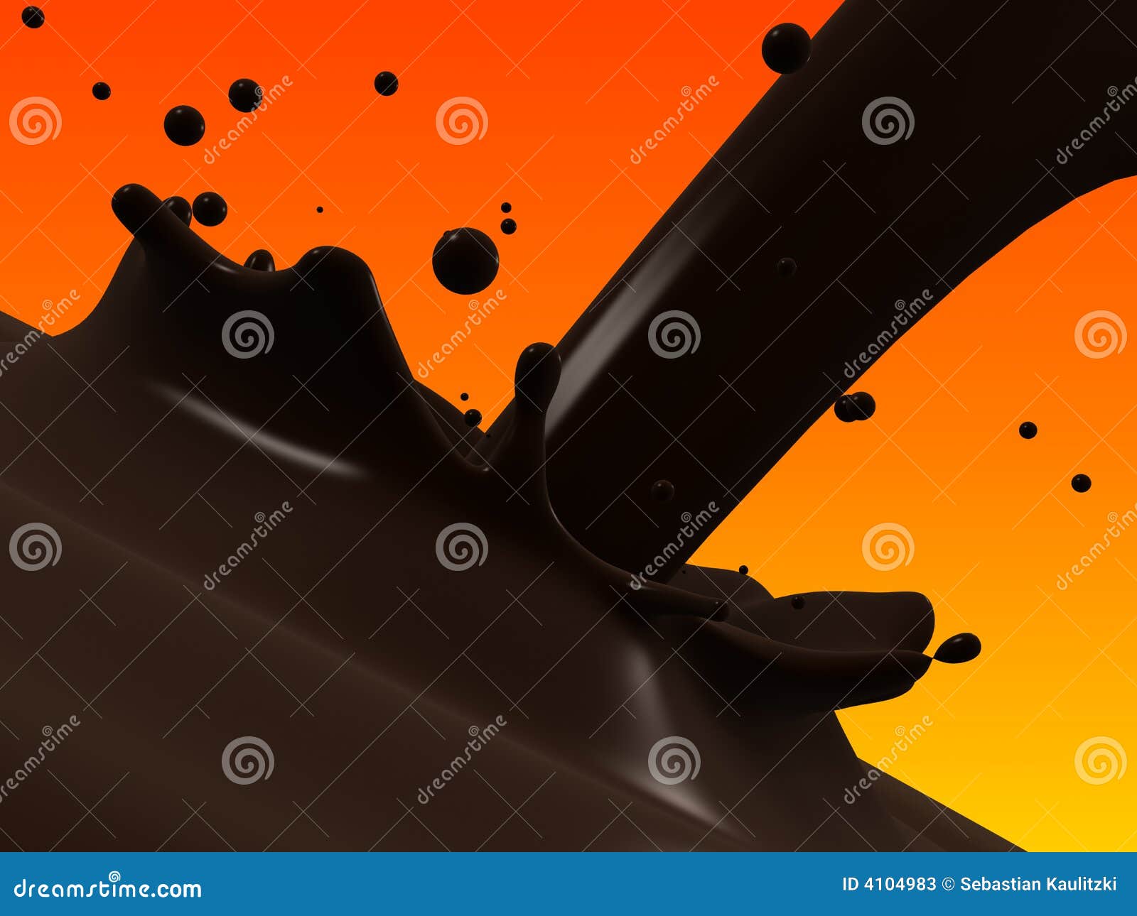 Choco splash stock illustration. Illustration of cream - 4104983