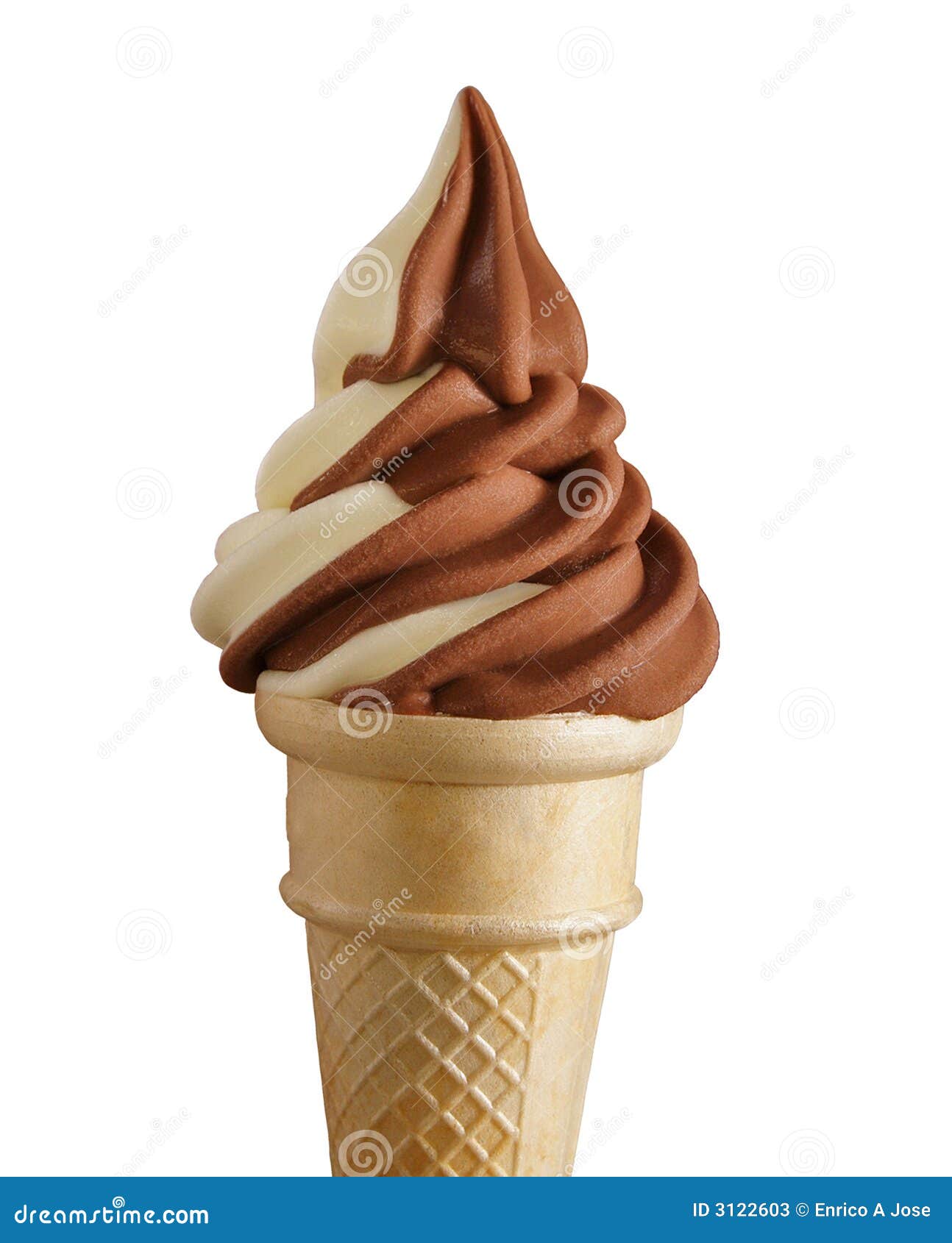 Choco vanilla ice cream stock image. Image of soft, milk - 3122603
