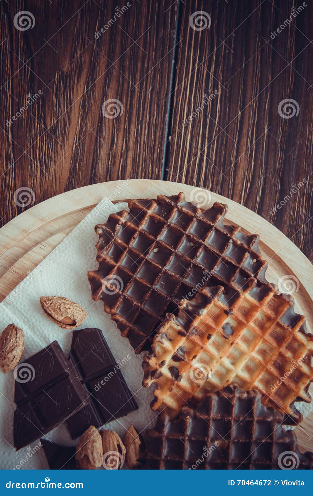 Choco waffers stock photo. Image of frozen, cold, waffle - 70464672