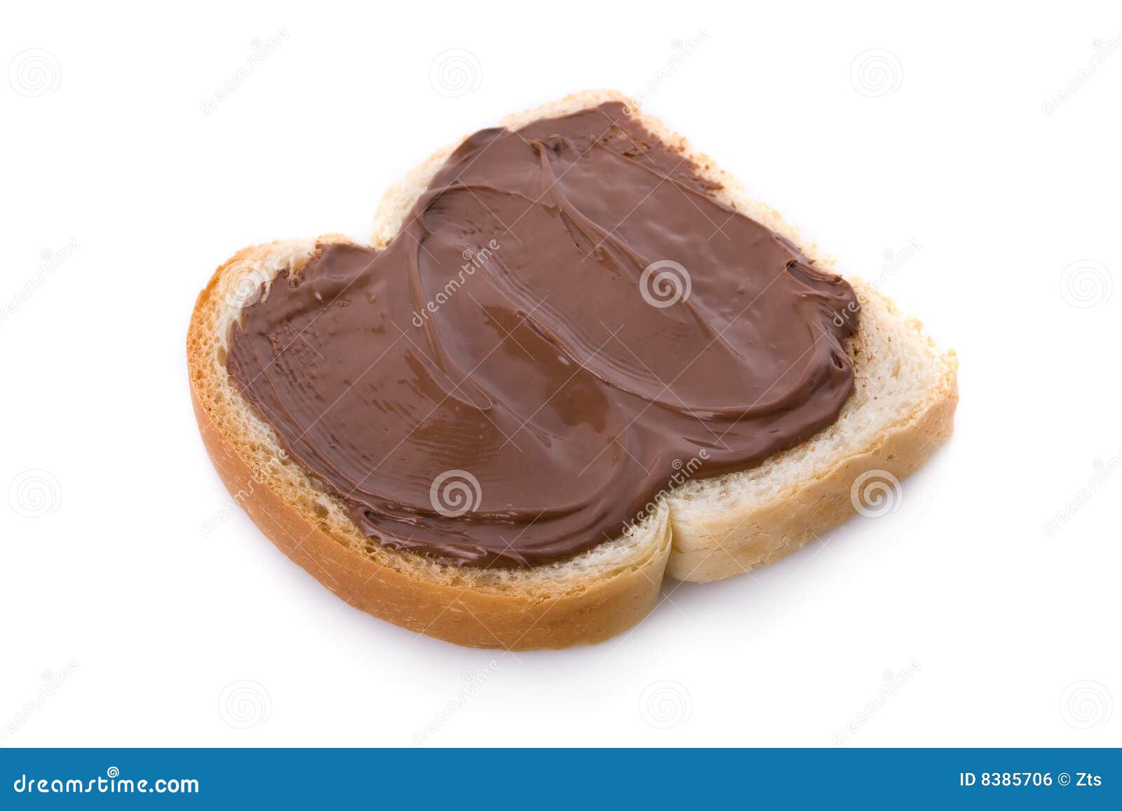 Chocolade Die Op Een Boterham Wordt Uitgespreid Stock Foto - Afbeelding ...