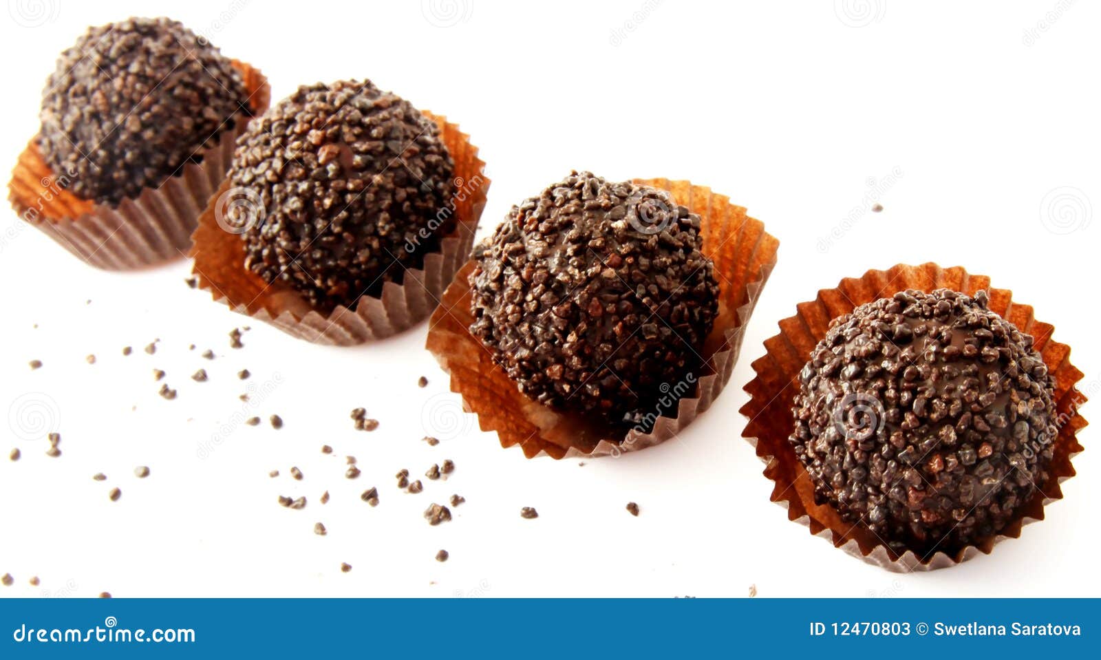 Chocolade, truffels 3 stock afbeelding. Image of voorwerp - 12470803