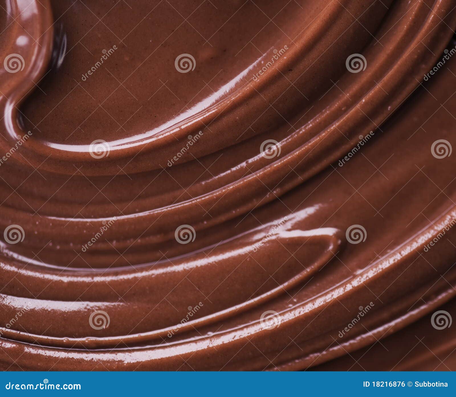 Chocolat fondu photo stock. Image du courbe, crème, abstrait - 18216876