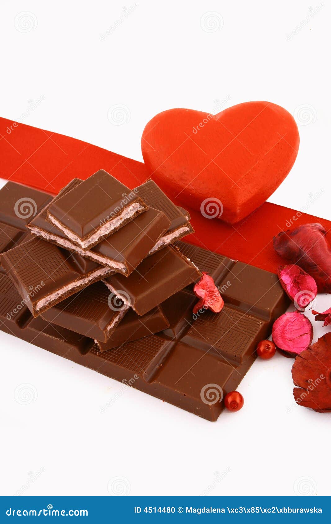 Chocolate stock photo. Image of love, single, lolly, nutrition - 4514480