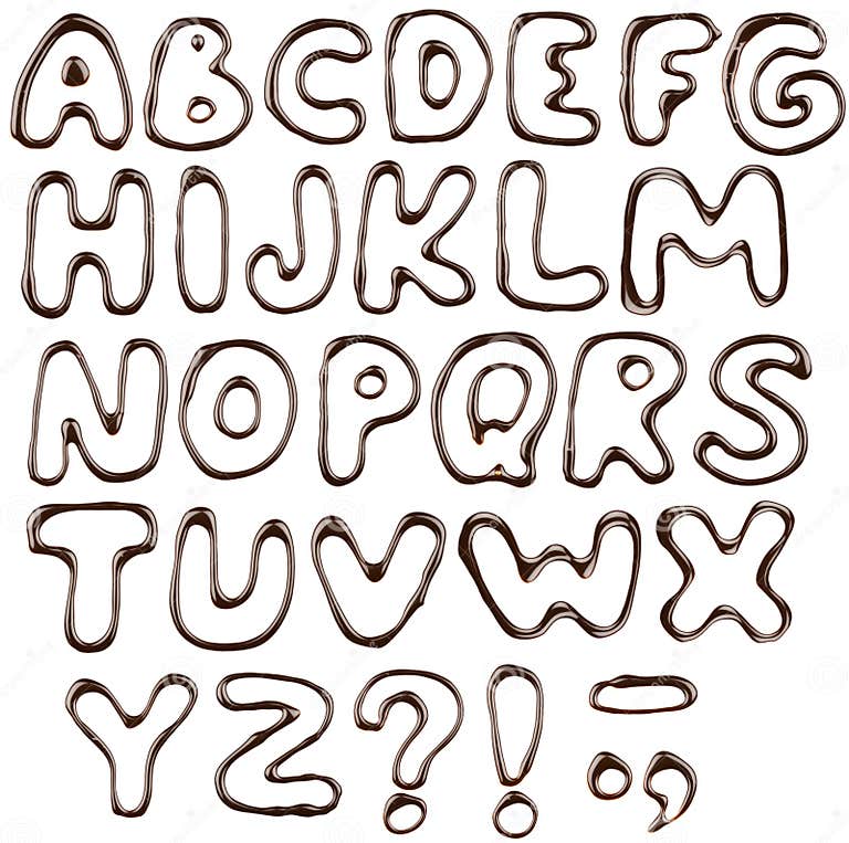 Chocolate ABC stock illustration. Illustration of chocolate - 22986342