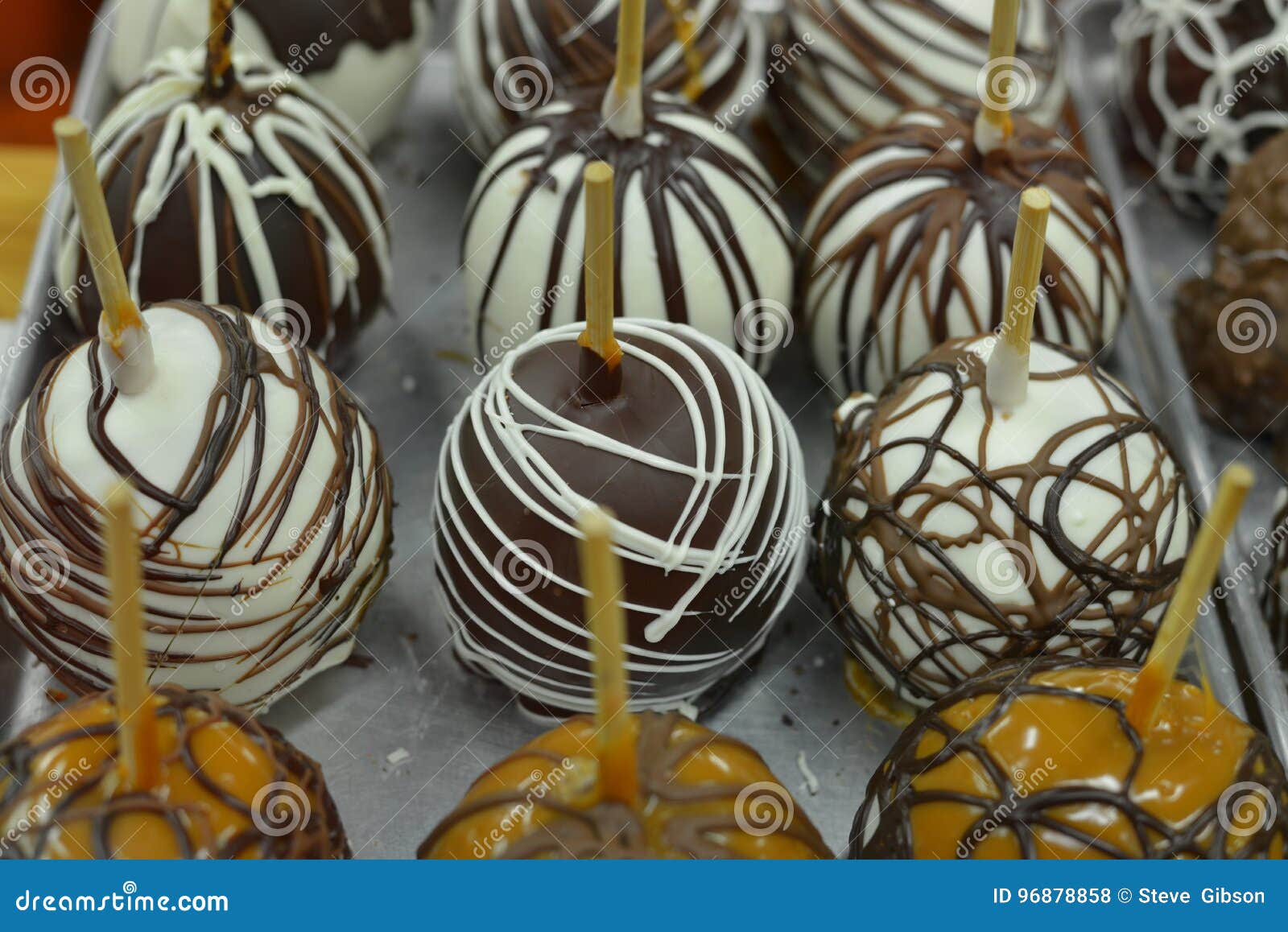 Chocolate apples stock photo. Image of chocolate, chocolates - 96878858