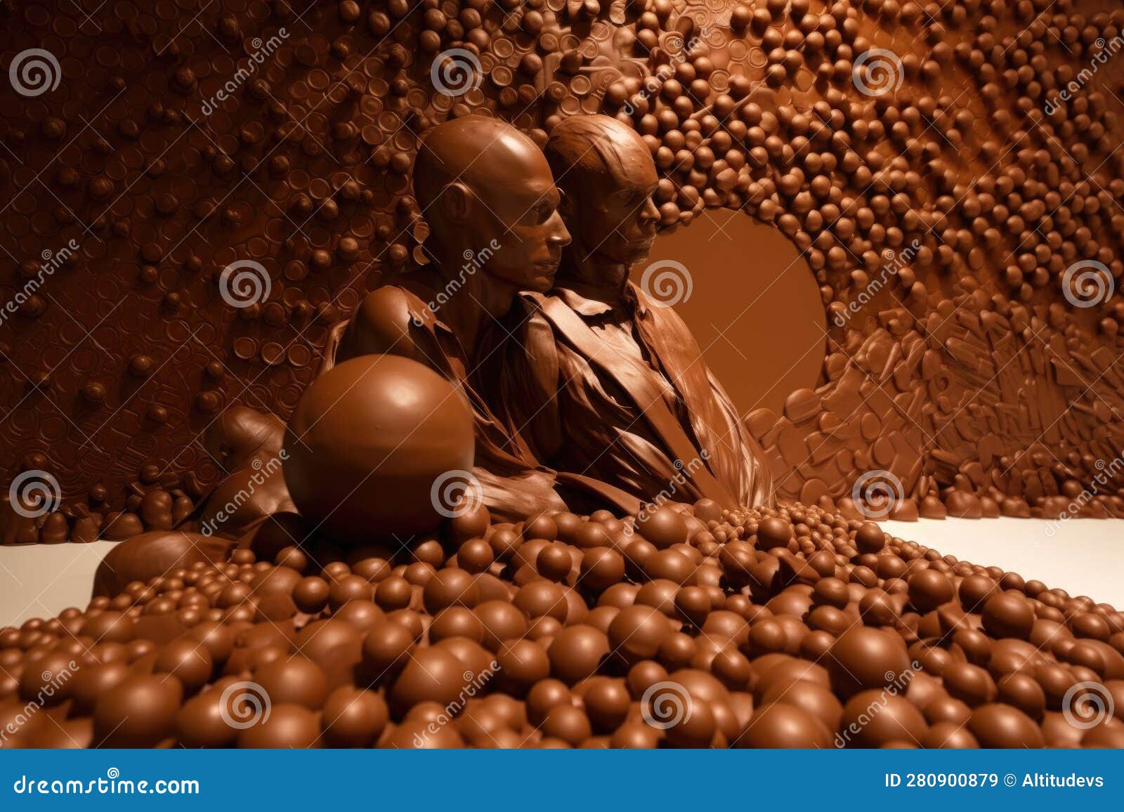Chocolate Artwork Installation, Showcasing the Artist S Skill and ...