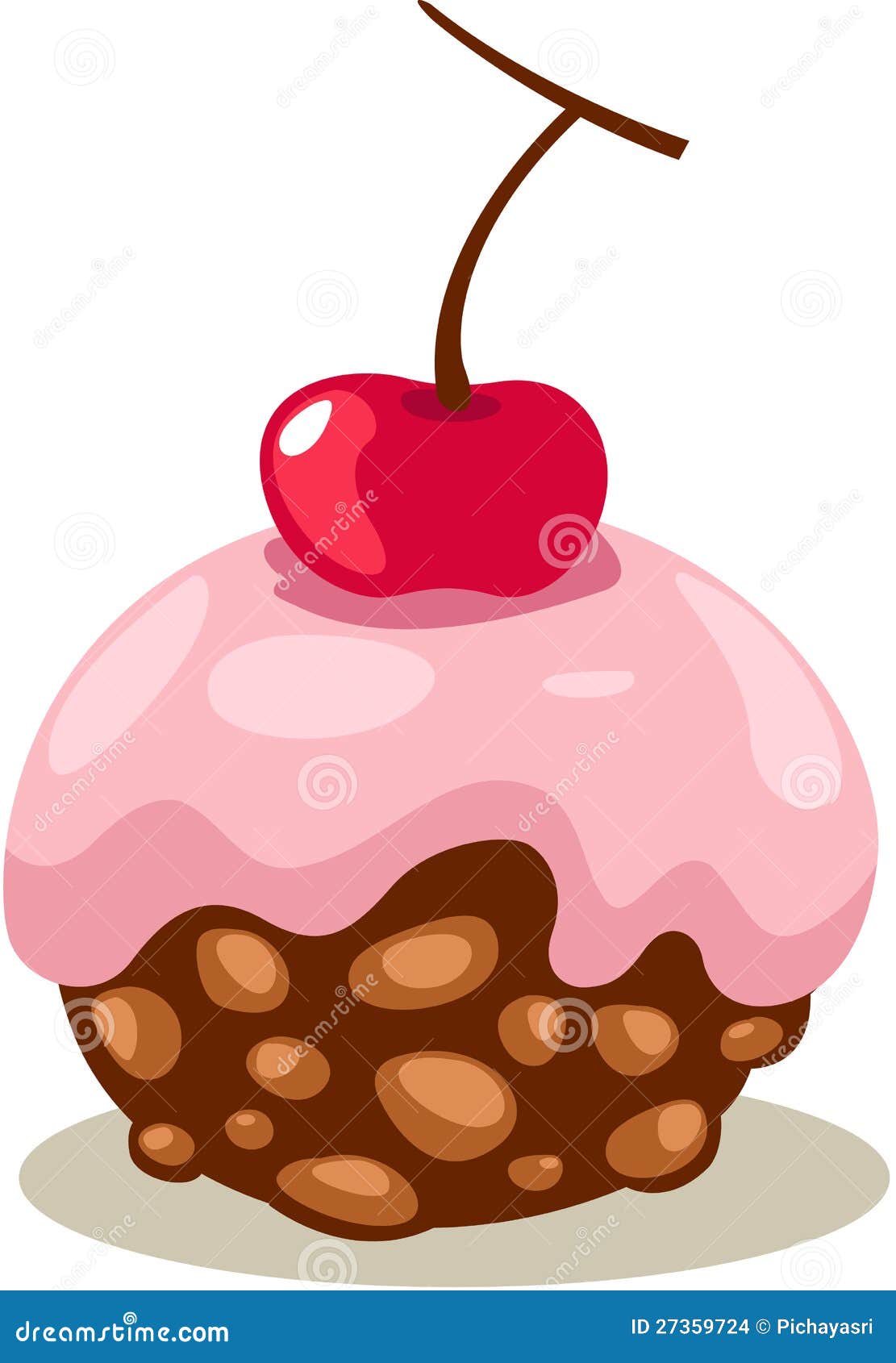 Chocolate Ball Sweets With Creamy Topping, Fairy Tale Candy Land Fair ...