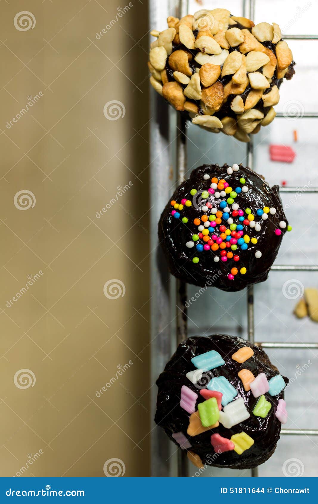Chocolate ball stock photo. Image of cake, bake, colorful - 51811644
