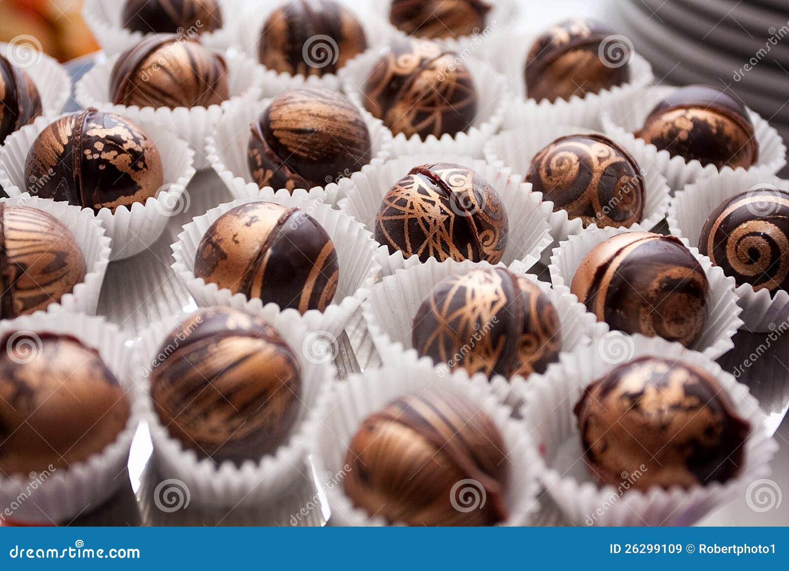Chocolate balls stock image. Image of brown, delicacy - 26299109
