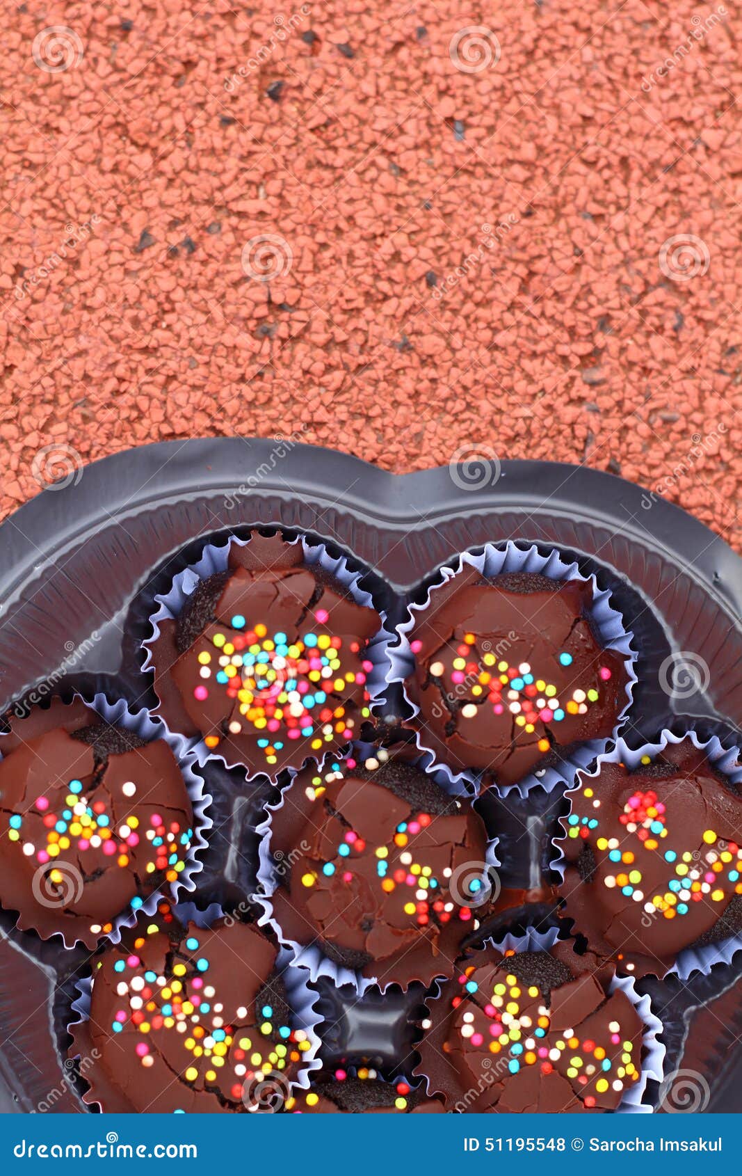 The Chocolate Balls on Ground Stock Photo - Image of dessert, brown ...