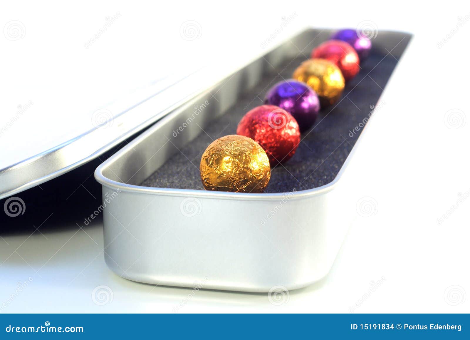 Chocolate Balls In Luxury Package Stock Photo - Image of white, package ...