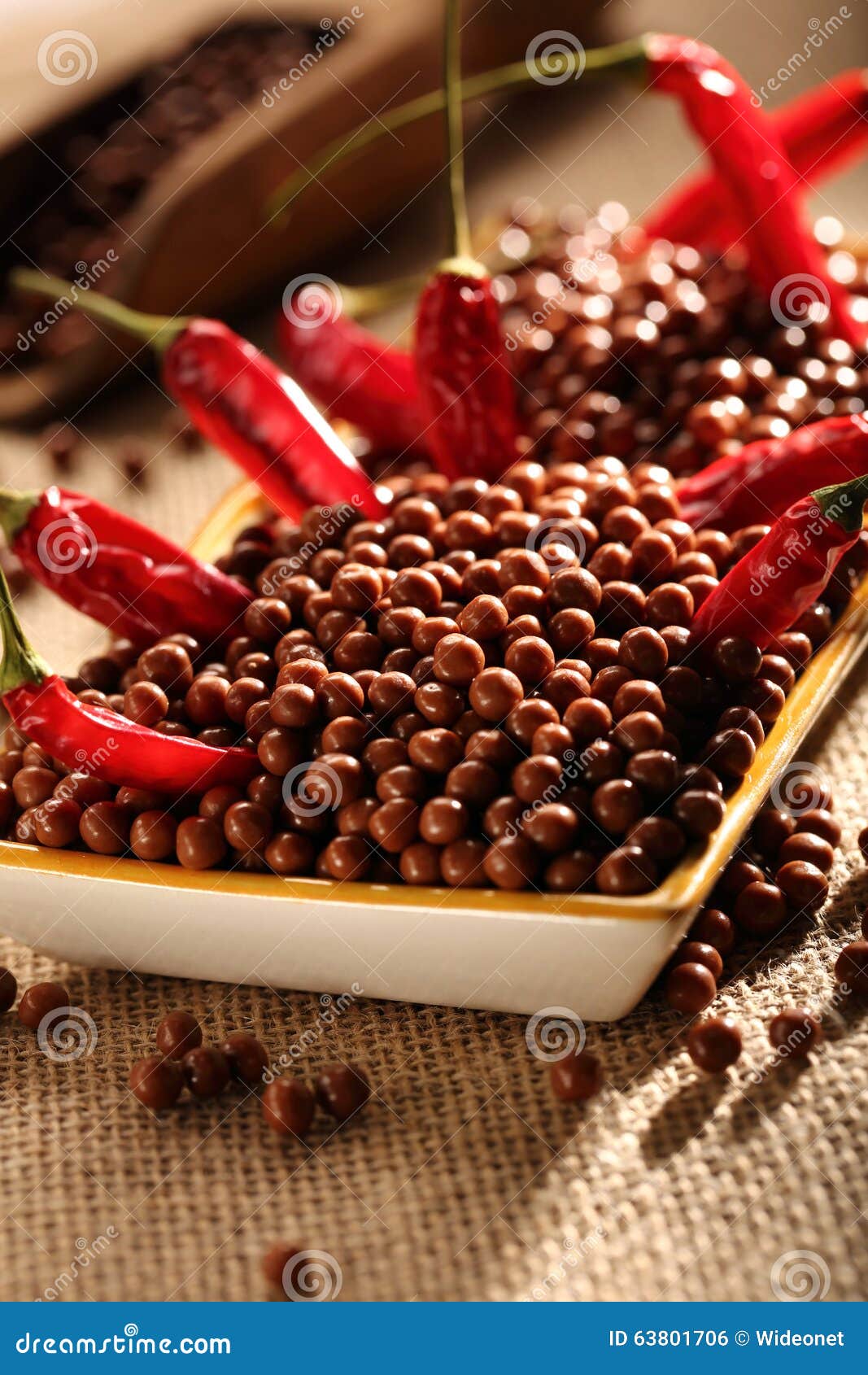 Chocolate Balls with Red Chilli Pepper Stock Photo - Image of spicy ...