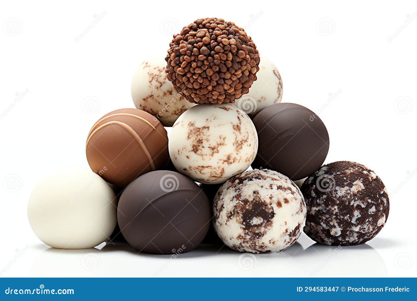 Chocolate Balls Stack, AI Generated Stock Illustration - Illustration ...