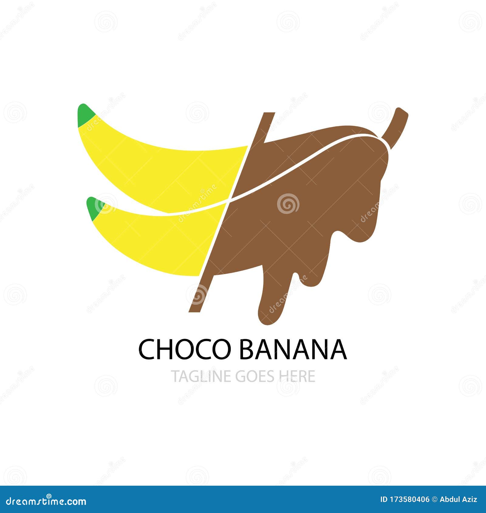 Chocolate Banana Logo Vector Stock Illustration - Illustration of icon ...