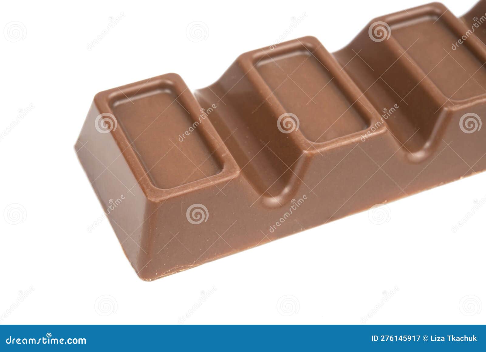 Chocolate Bar Blocks Pieces Isolated on the White. Clipping Path Stock ...