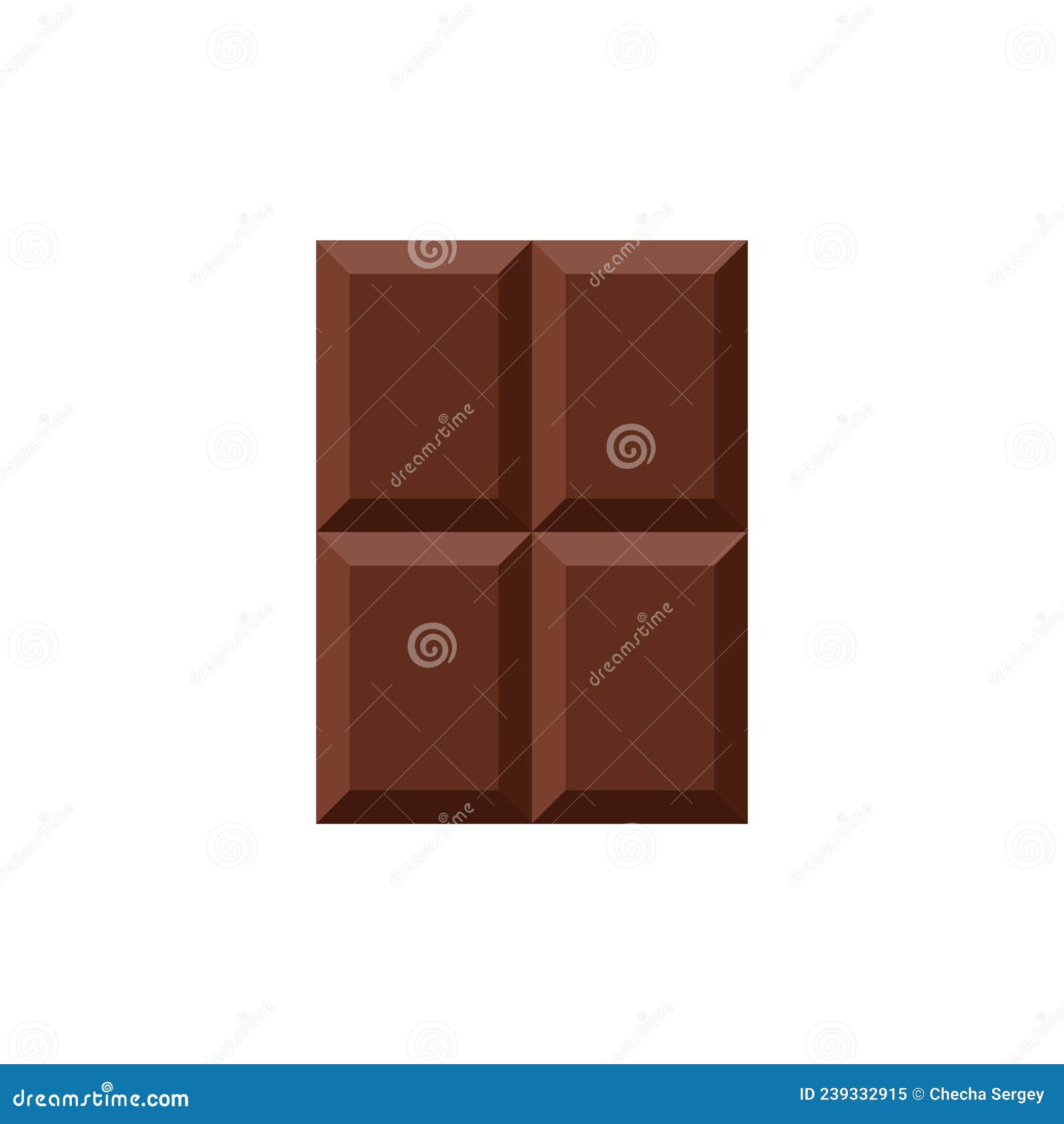 Chocolate Bar. Chocolate in the Form of Rectangular Blocks. Stock ...