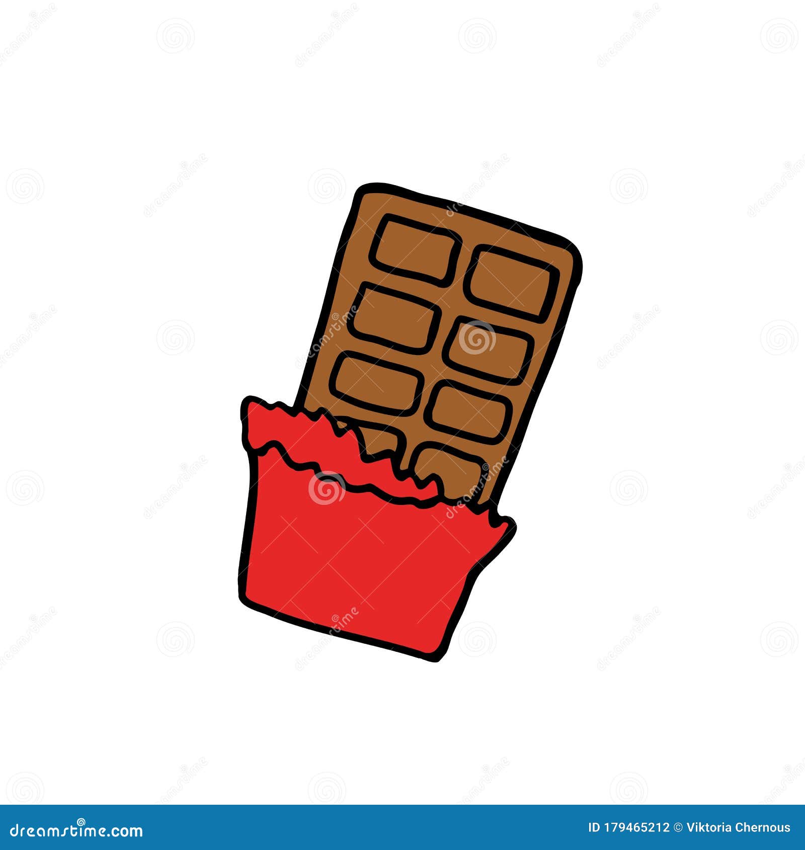 Chocolate bar doodle icon stock illustration. Illustration of cafe ...