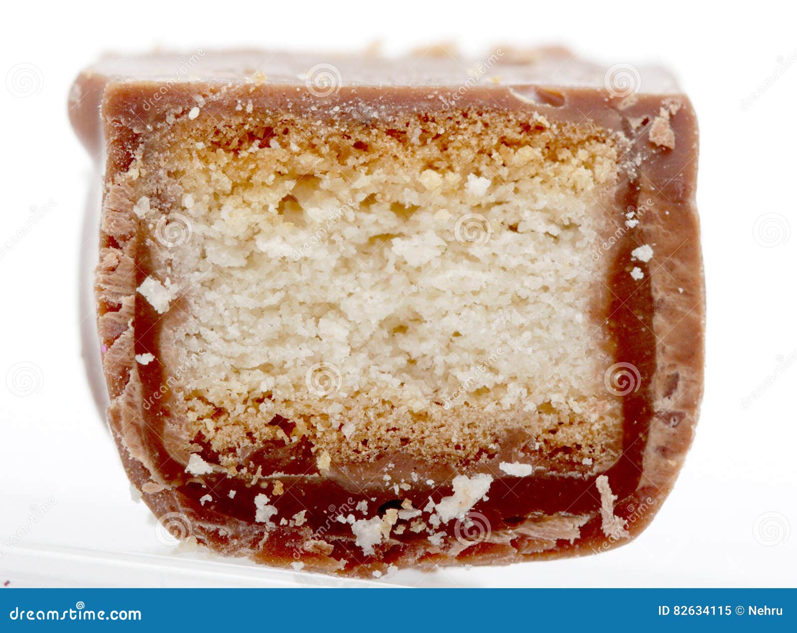 Chocolate Bar with Filled with Crispy Sweet Waffer Stock Image - Image ...