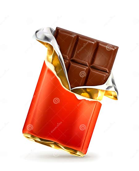 Chocolate bar illustration stock vector. Illustration of dessert - 56999297