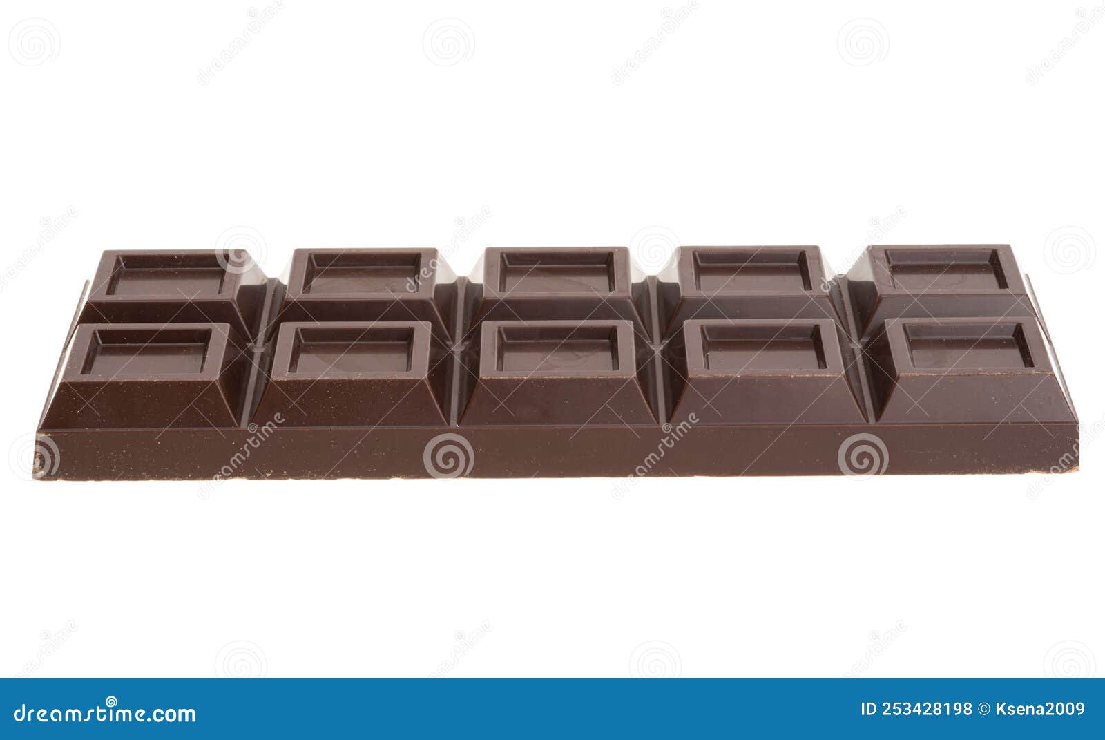 Chocolate bar isolated stock photo. Image of candy, healthy - 253428198