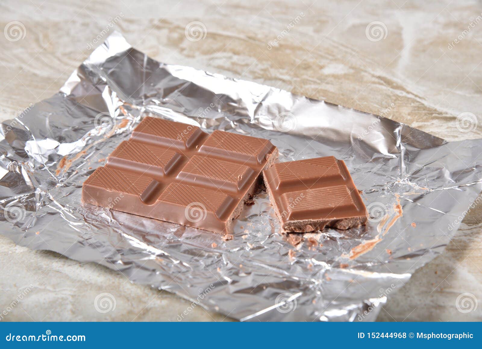 Chocolate Bar with Missing Bites Stock Photo - Image of junk, tasty ...