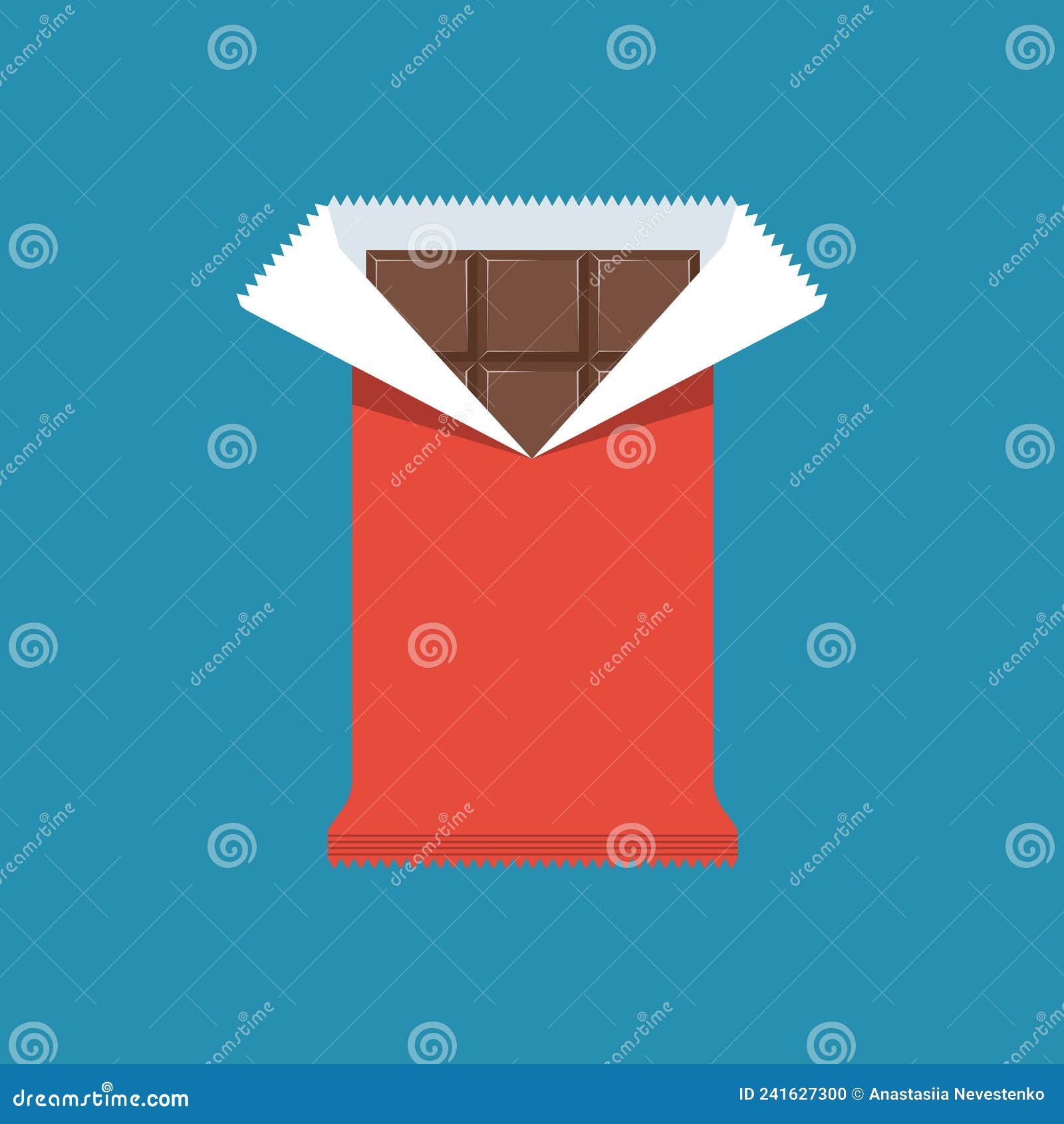 Chocolate Bar Packaging, Empty White Packaging. Stock Vector ...