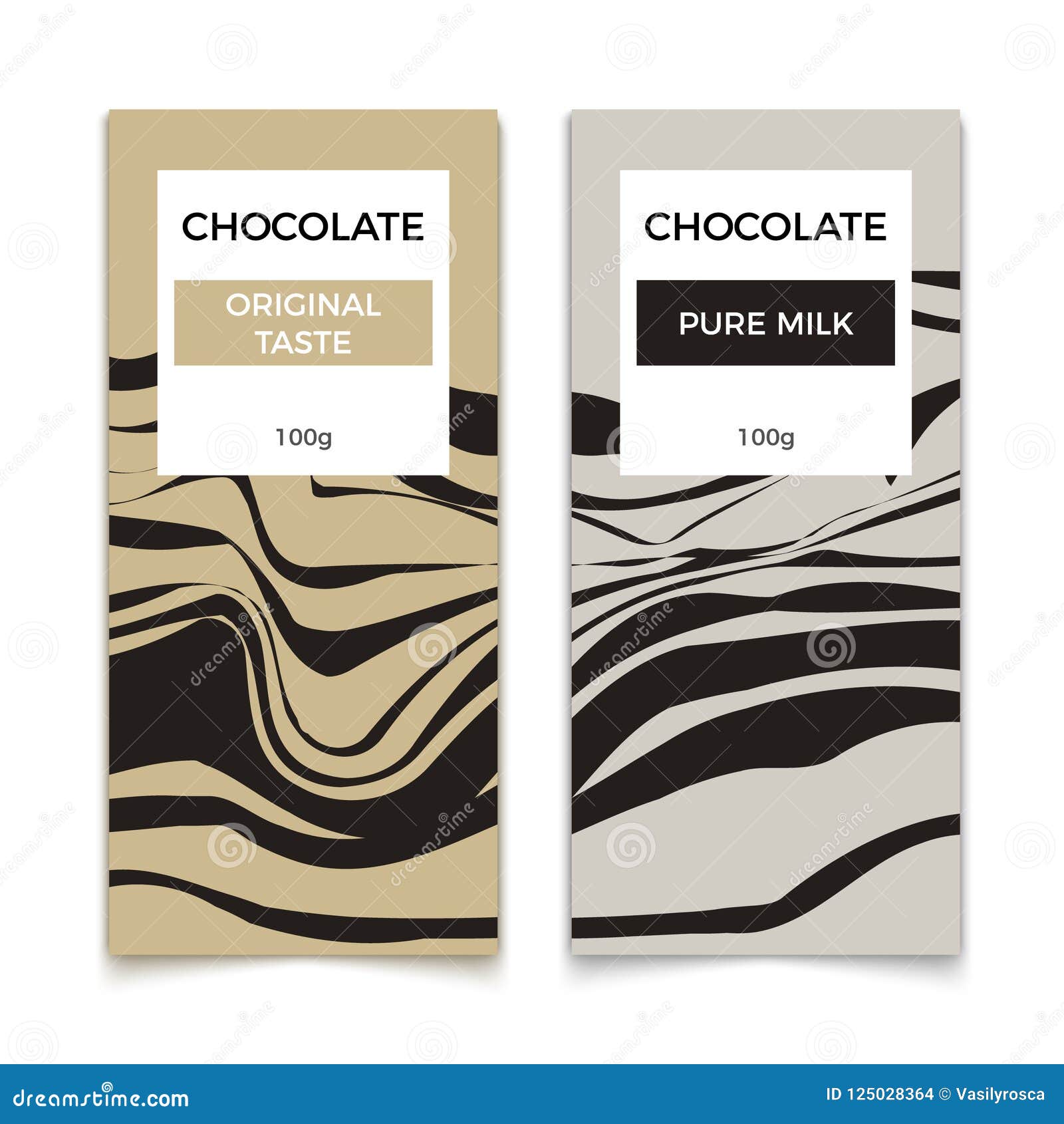 Chocolate Bar Packaging Template Design. Chocolate Branding Product ...