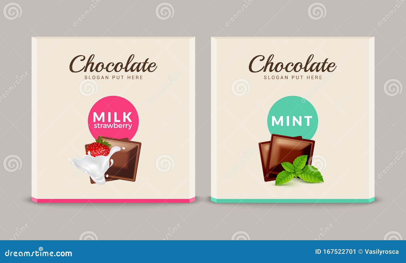 Chocolate Bar Packaging Template Design. Chocolate Branding Product ...