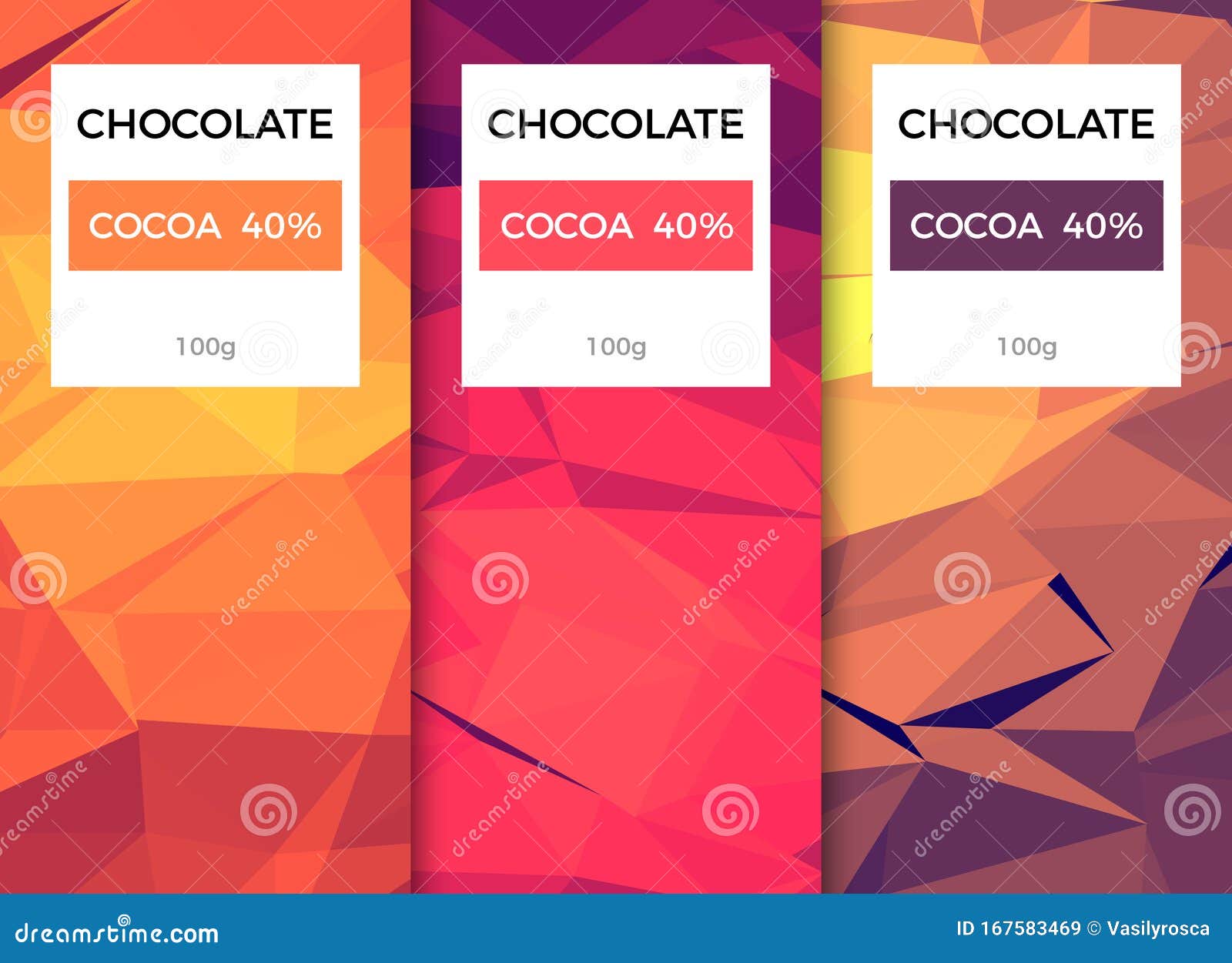 Chocolate Bar Packaging Template Design. Chocolate Branding Product ...