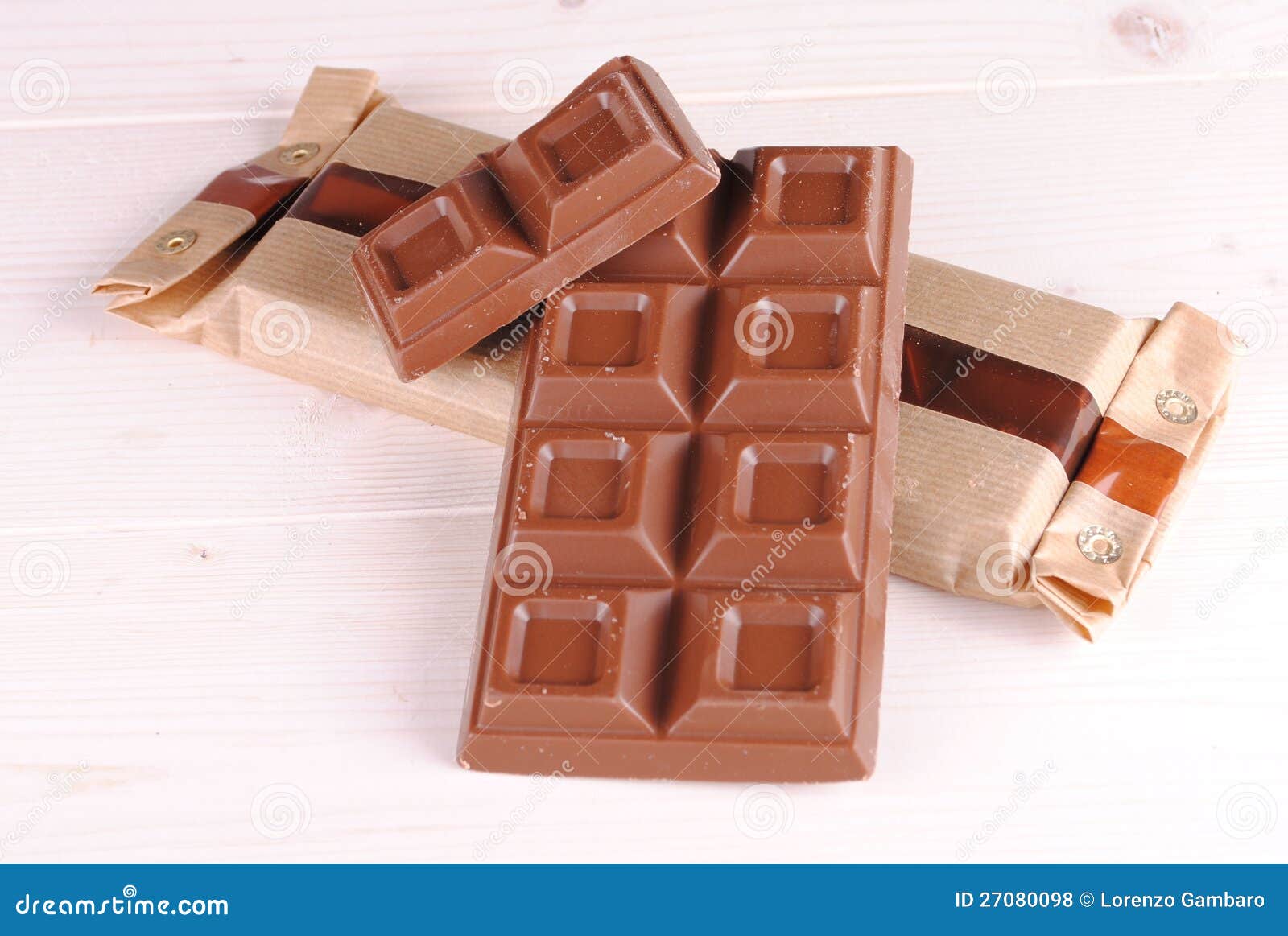 Chocolate bar and a packet stock photo. Image of delicious - 27080098