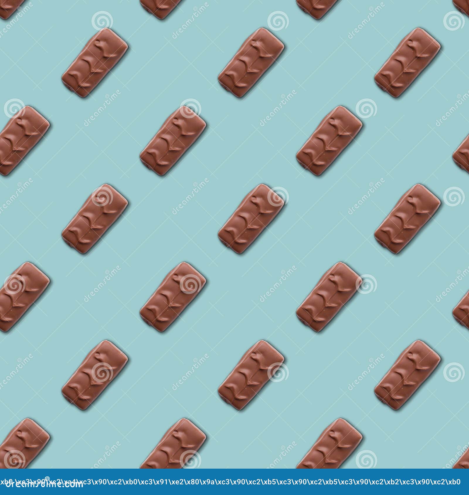 Chocolate Bar. Seamless Pattern. Stock Illustration - Illustration of ...