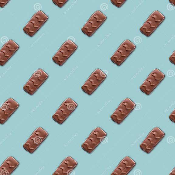 Chocolate Bar. Seamless Pattern. Stock Illustration - Illustration of ...