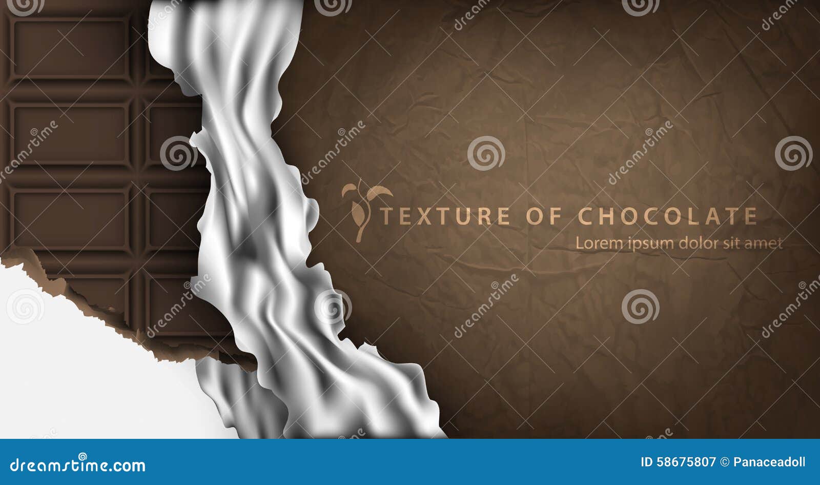 Chocolate Bar in Paper Packaging Stock Vector - Illustration of product ...