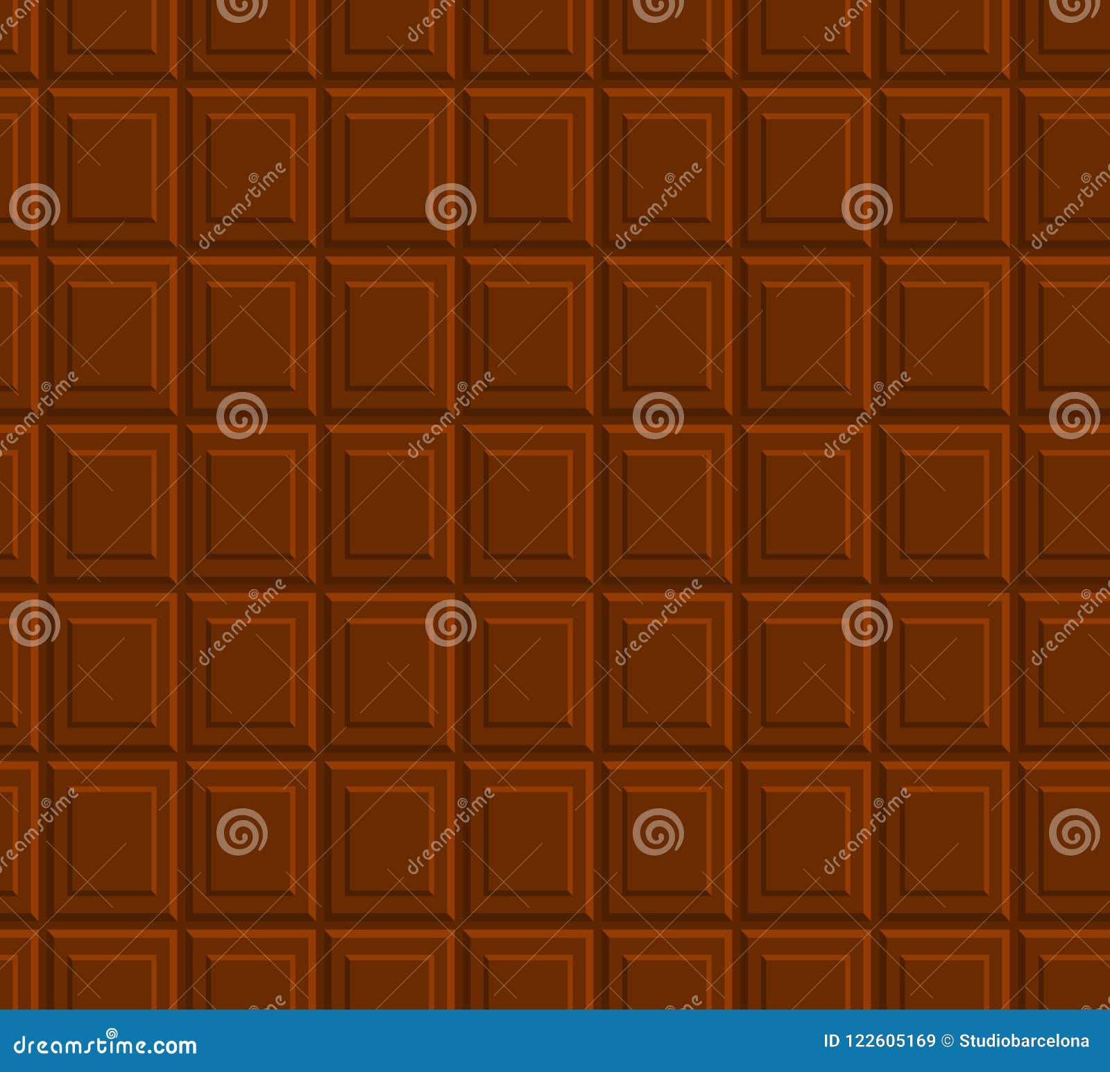 Chocolate Bar Seamless Pattern Stock Vector - Illustration of tiled ...