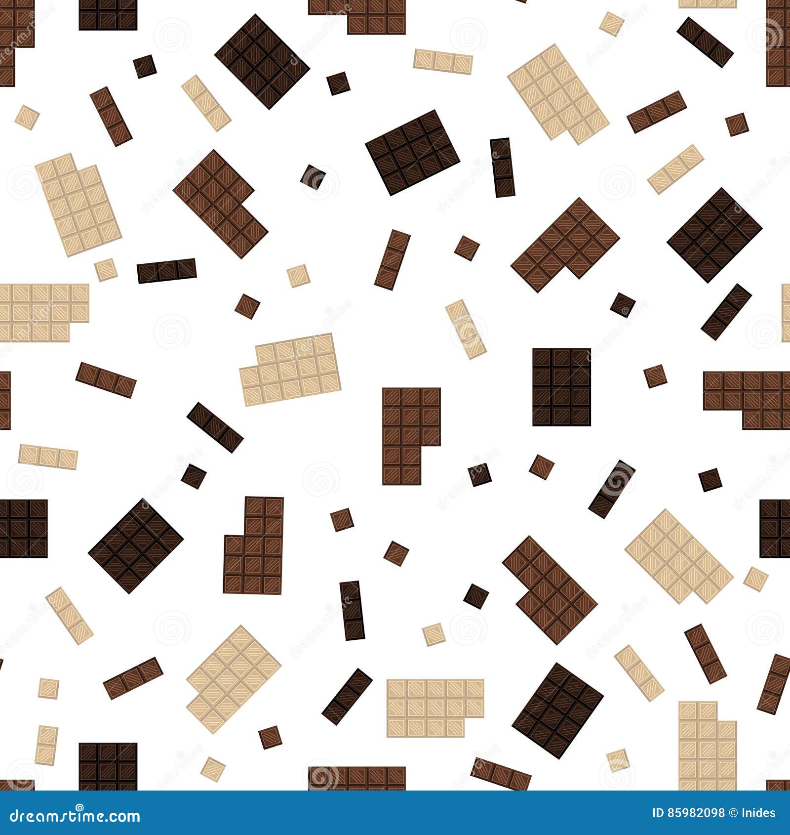 Chocolate Bar Seamless Pattern. Stock Vector - Illustration of milk ...